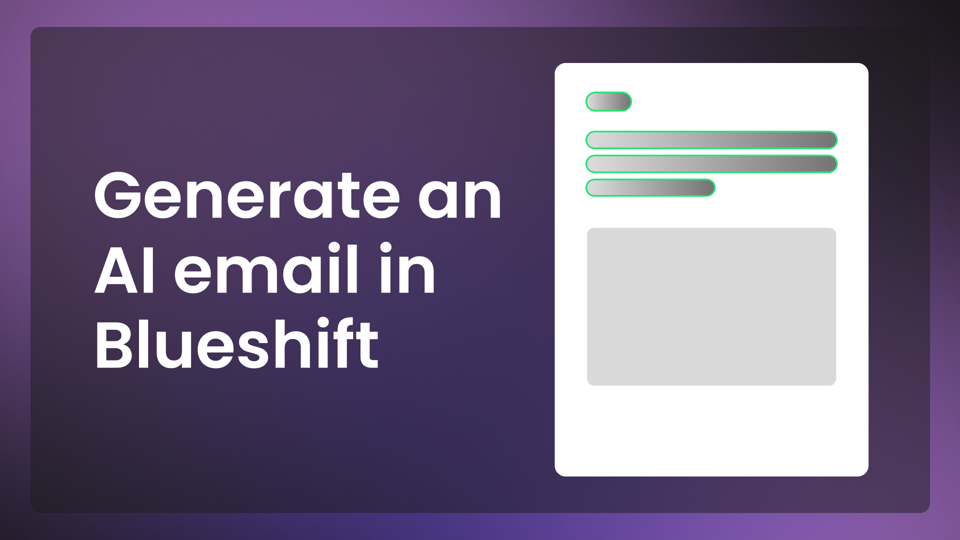 How to test an AI generated email in Blueshift - Alvas Academy
