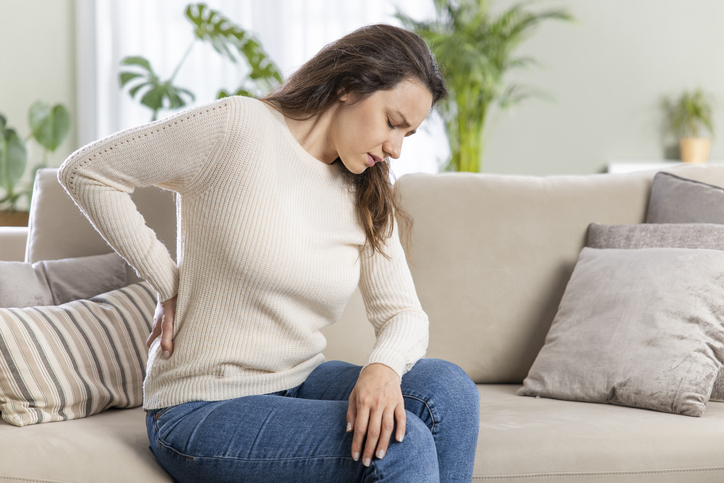 Having lower back pain on your left side above your buttocks ...