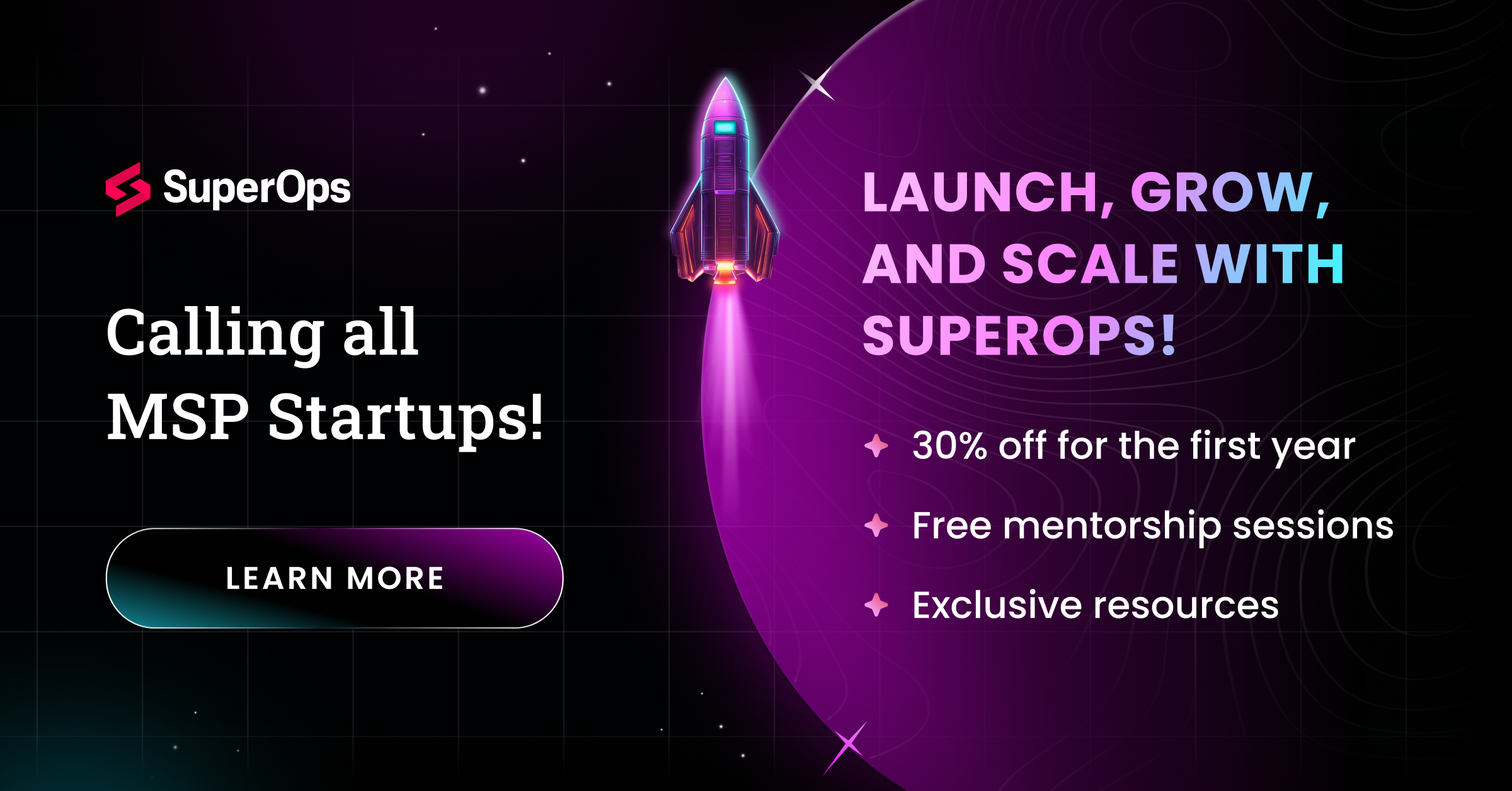 MSP Startup Program | Tools, Guidance, and Support – SuperOps
