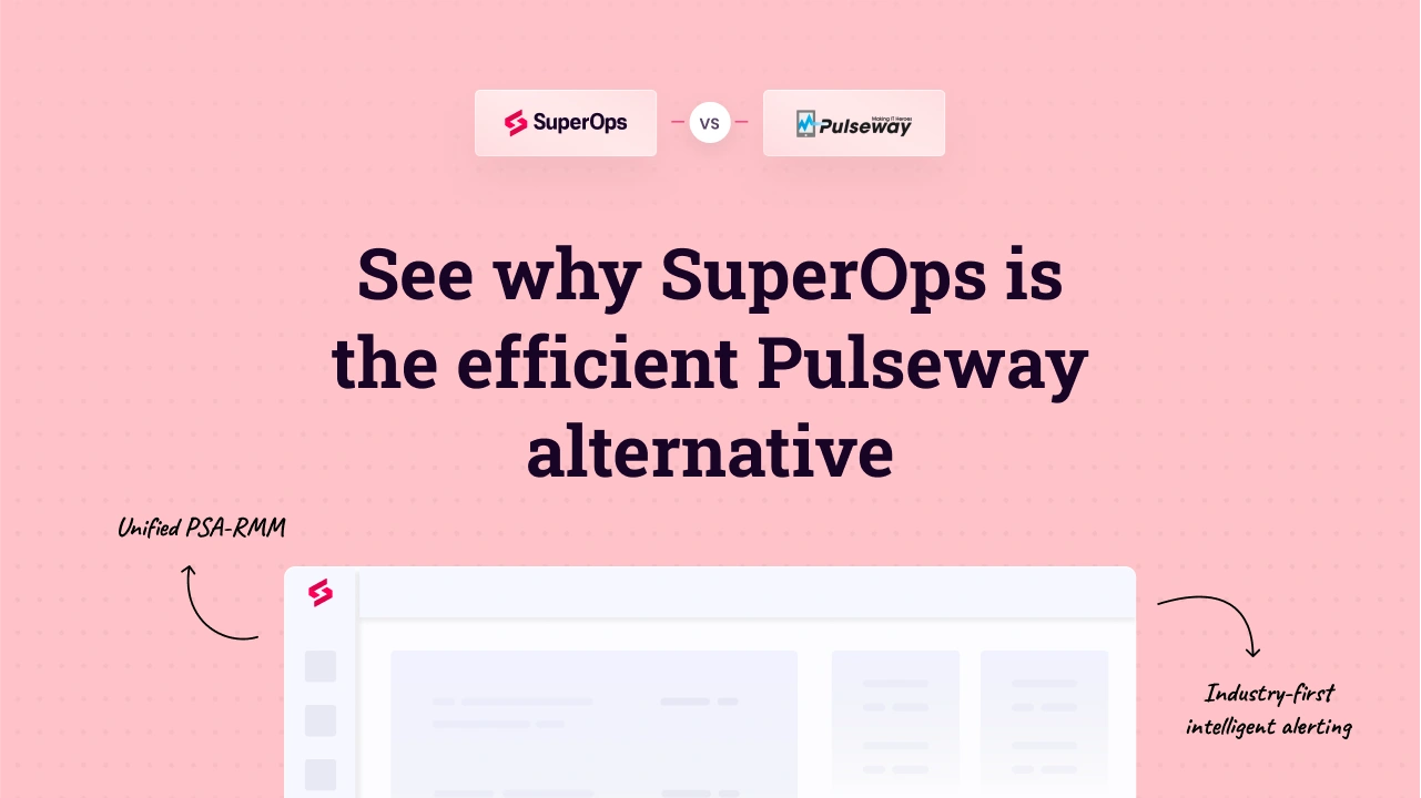 Pulseway alternative | Compare SuperOps vs Pulseway